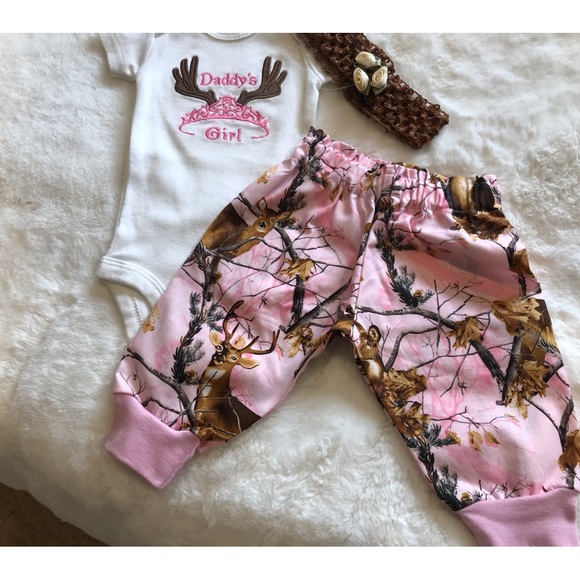 Custom Made | Matching Sets | Newborn Baby Girl Pink Real Tree Dear ...